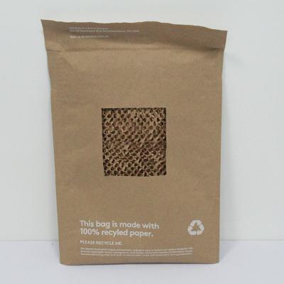 China 30x40cm Honeycomb Paper Mailer Degradable Natural Brown Paper Bag Envelopes for sale