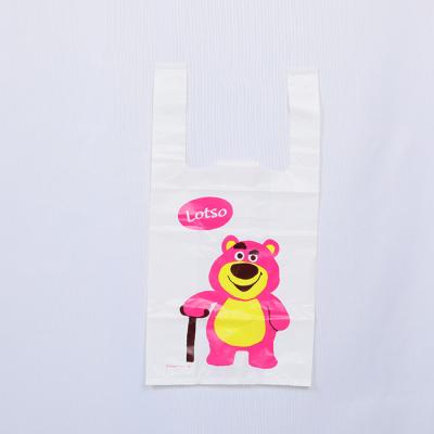 China Recyclable Plastic T Shirt Grocery Bags 15x20cm Eco Friendly For Every Need for sale