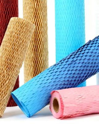 Cina Rotolo di carta a nido d'ape goffrata a strato singolo da 80G-120G realizzato in carta kraft 100% con grammatura 70gsm - 100gsm per imballaggi ecologici in vendita