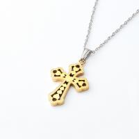 Quality Retro Peach Heart Cross Pendant、 Cross Accessories New Stainless Steel Necklace for sale