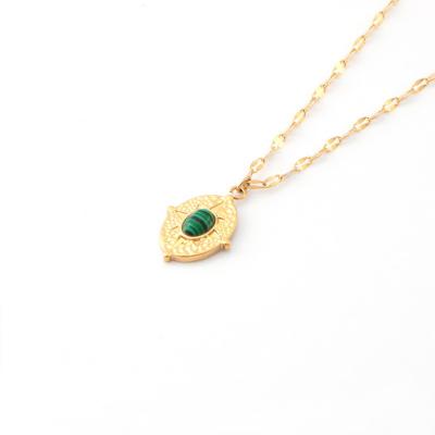 Cina Di design di fascia alta versatile nuova collana verde pavone trendy ciondolo di moda in vendita