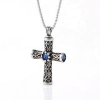 Quality Explosive retro stainless steel cast cross zircon punk trendy new pendant for sale