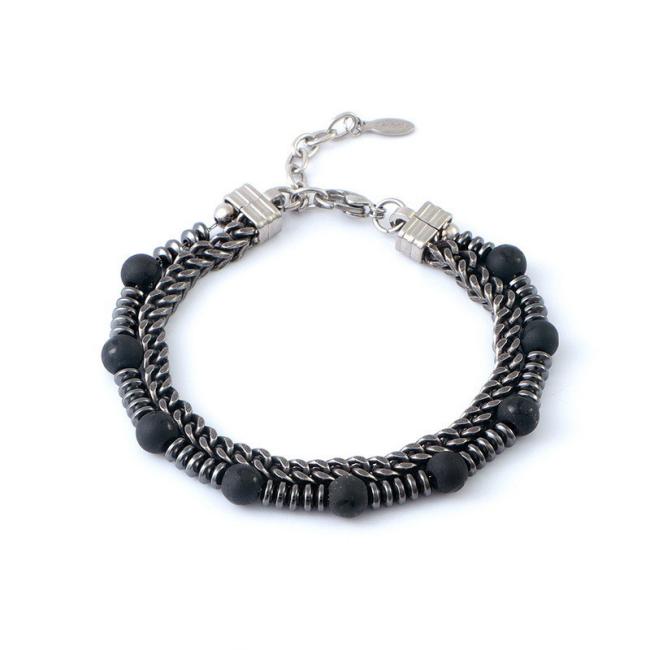 New Stainless Steel Gallstone Fashion Bracelet for Men