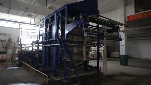 Máquina de sanforización automática de acero inoxidable para la fibra química