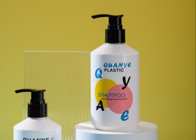 China Oblique Shoulder Shape Plastic Shampoo Bottle Personal Care Container 300ml 400ml for sale