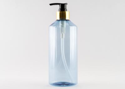China Oblique Shoulder Shape Plastic Shampoo Bottle Personal Care Container 300ml 400ml for sale