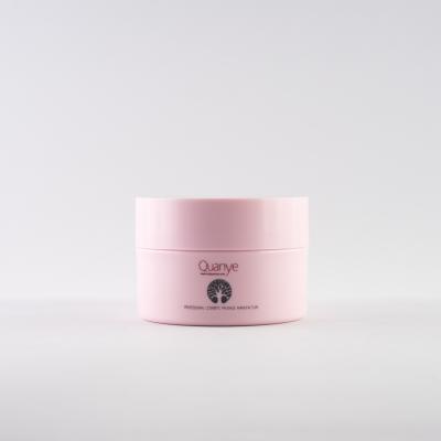 China 135ml Thick Wall Plastic Cosmetic Jars Pink Color With Lid For Eye Cream for sale