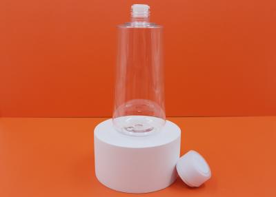 Cina Pelle cosmetica di plastica trasparente delle bottiglie più fresca con il cappuccio bianco 200ml 350ml in vendita