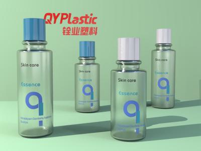 中国 丸い青い蓋コーティング PET プラスチック化粧品パッケージ 血清100ml 150ml ボトル 販売のため