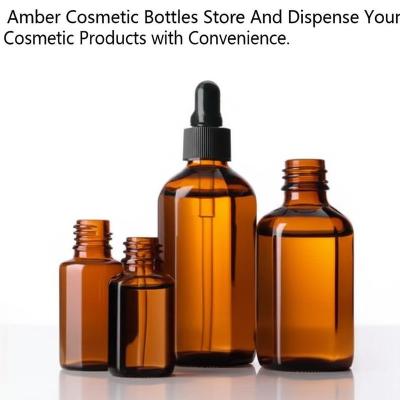 중국 앰버 화장품 병은 편리하게 화장품을 보관하고 사용할 수 있도록 해줍니다. 판매용