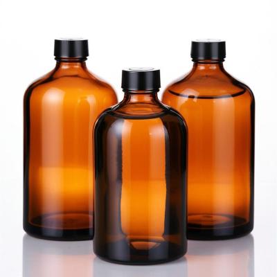 중국 100ml 용량 갈색 화장품 병, 스크류 캡 마감, 원형 판매용