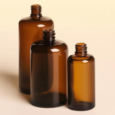 China Secure Your Products with Amber Cosmetic Bottles and Screw Cap Closure for sale