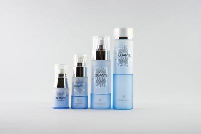 中国 熱い押す表面処理の耐久力のあるプラスチック化粧品のびん 販売のため