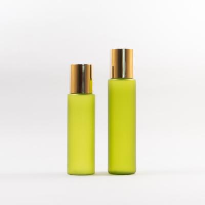 China Natural Green 120ml 150ml 200ml Airless Pump Container With Crown Cap for sale