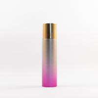 China Electroplate Gradient Color PET Plastic Cosmetic Bottles 40ml to 300ml with Cap for sale