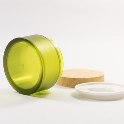 China PCR Jar Eco-frinedly Plastic Jar with Lids Thick Single Wall Jar for sale