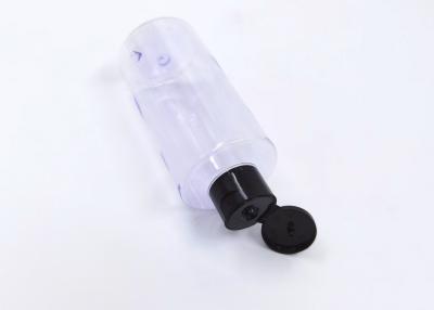 China Duidelijke Purpere Miniatuur Plastic Shampoofles 15ml 30ml met Vouwen GLB Te koop