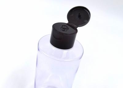 China Duidelijke Purpere Miniatuur Plastic Shampoofles 15ml 30ml met Vouwen GLB Te koop