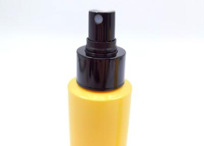 中国 黒いスプレーヤーの透明なコップ120ml 150mlが付いている明るく黄色い空の化粧品のびん 販売のため