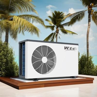 China Poolwaterverwarming Koelfunctie 380V R32 Inverter Poolwarmtepomp Engels Te koop