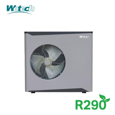 China 9kw Air Source Heat Pump Wotech with Low Carbon Design and DC Inverter Technology for sale