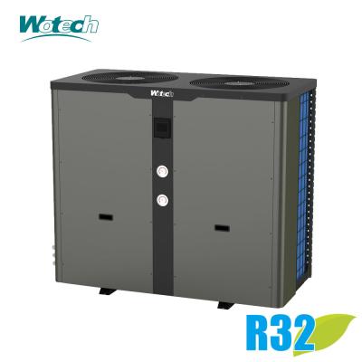 China Wotech 55Kw R32 Zwem zwembad warmtepomp OEM DC On/Off Electric Voor hotel zwembad waterverwarming for sale