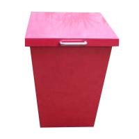 China Curbside Wall Mounted Dog Waste Bin , Pet Waste Station Rectangular Shape for sale