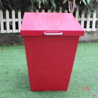 China Curbside Wall Mounted Dog Waste Bin , Pet Waste Station Rectangular Shape for sale