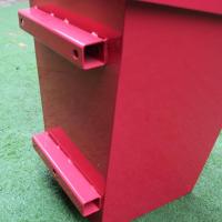 China Curbside Wall Mounted Dog Waste Bin , Pet Waste Station Rectangular Shape for sale