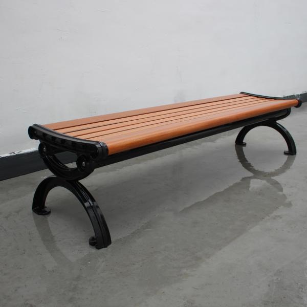 Quality Free Standing Backless Wooden Garden Bench , Outdoor Solid Wood Bench Seat for sale