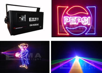 Cina luce laser di 2W Ilda Rgb, luce laser di animazione di colore pieno per il festival di musica in vendita