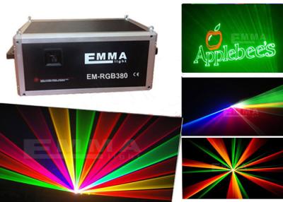 Cina il club DJ di colore pieno ILDA DMX512 di 8W RGB fa festa il proiettore di manifestazione della luce laser di Amimation in vendita
