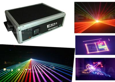 Cina manifestazione di illuminazione di laser del partito di natale della fase di effetto della luce della discoteca del proiettore RGY DJ del laser 3w in vendita