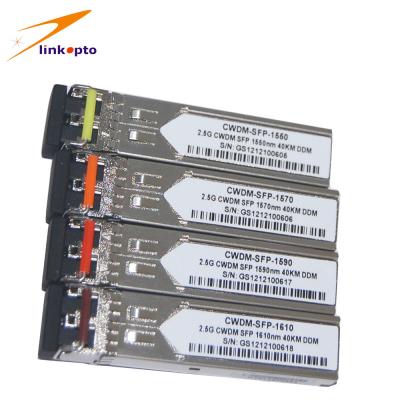 Chine émetteur-récepteur optique 2.5G 40km LC duplex de module de SFP de l'Ethernet 1310nm pour Cisco à vendre