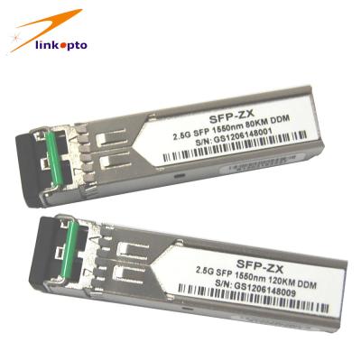 Cina modulo di SFP di Ethernet della trasmissione 2.5Gbps di 80KM con la singola alimentazione elettrica in vendita