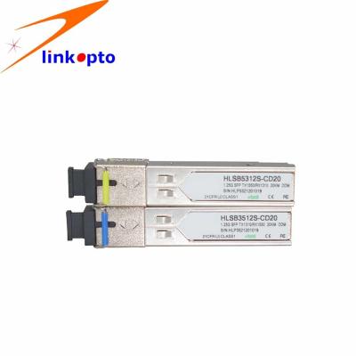 Cina Sc LC BIDI Tx1310/Rx1550nm di SFP del ricetrasmettitore dei moduli di 1.25G BIDI SFP per Cisco in vendita