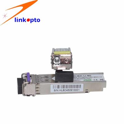 Chine Module bidirectionnel recto de LC SFP, 1.25G module ESB4512 - 3LCD80 du gigabit SFP à vendre