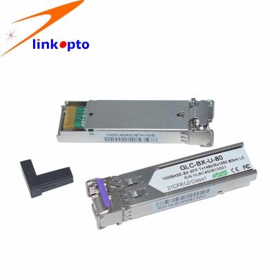 Chine Module bidirectionnel recto de LC SFP, 1.25G module ESB4512 - 3LCD80 du gigabit SFP à vendre