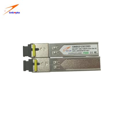 Cina Ricetrasmettitore ottico del modulo dello Sc di BIDI SFP 1.25G R1310nm 3KM in vendita