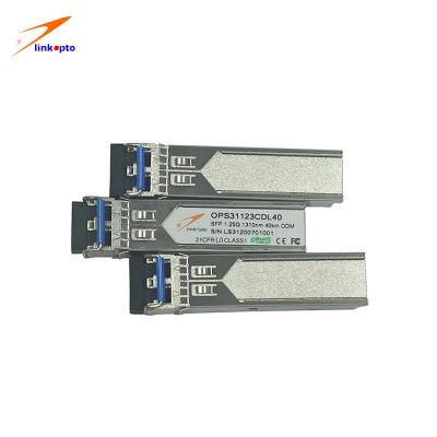 Cina FCC ottico del modulo del ricetrasmettitore di SFP1.25G 1310nm 40KM DDM in vendita