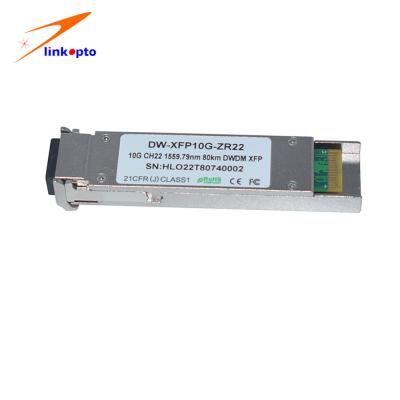 中国 CH22 80KM DWDMのZRギガビットのイーサネットSFPモジュール 販売のため