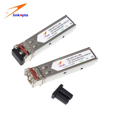 Cina Modulo della fibra dei DOM 1.25G 1270-1610nm CWDM SFP di SFP 80km SFP ZX in vendita