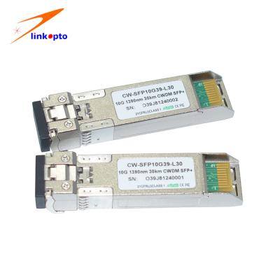 Cina i moduli MP della fibra CWDM SFP di 10G 1390nm 30KM collegano il connettore in duplex di LC in vendita