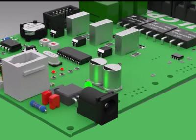 Cina il nero FR-4 dell'Assemblea del circuito del PWB di 0.25mm per controllo industriale in vendita
