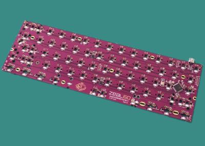 China 3-pins aangepast toetsenbord PCB RGB Kbd75v2 Hot-swappable PCB oranje Te koop