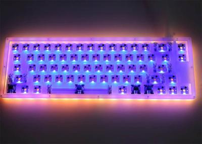 中国 3 ピン カスタム キーボード PCB RGB Kbd75v2 ホット スワップ可能な PCB オレンジ 販売のため