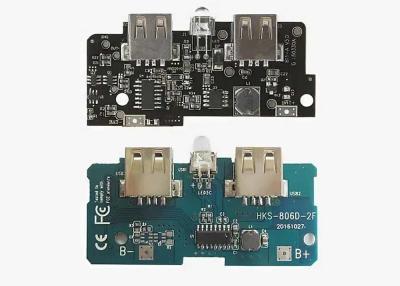 Cina OEM 0.5oz Prototipo Circuit Board Assembly 5V 2A Power Bank Caricabatterie Modulo 2A Dual USB 0.8mm in vendita
