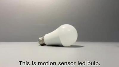 China High Brightness Motion Sensor LED Bulb 8W 800LM Security Light Outdoor/Indoor for sale
