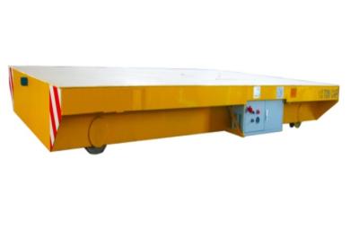 China Heavy Duty Cargo Electrical RGV Flat Transfer Cart For Max 10 Ton Transfer for sale