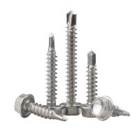 Quality Carbon Steel Self Drilling Screw ST3.5 ST4.2 Hex Washer Head Screw for sale